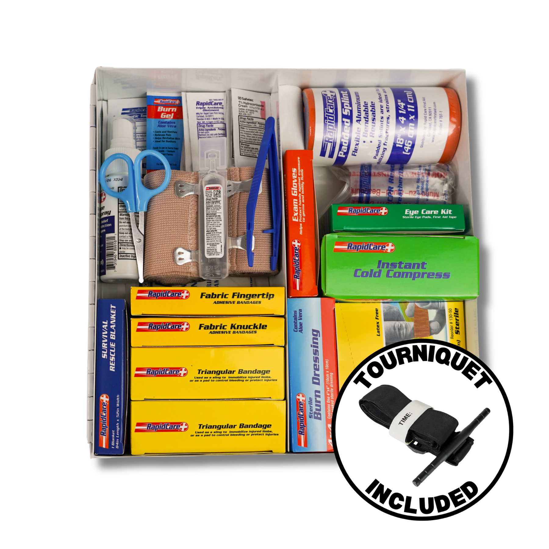 Large 50 Person Unitized Metal First Aid Kit - 2021-B