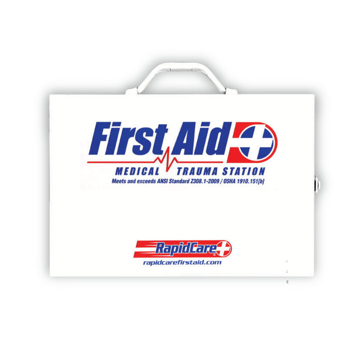 Rapid Care First Aid | 2 Shelf Metal First Aid Cabinet - 2021(B)